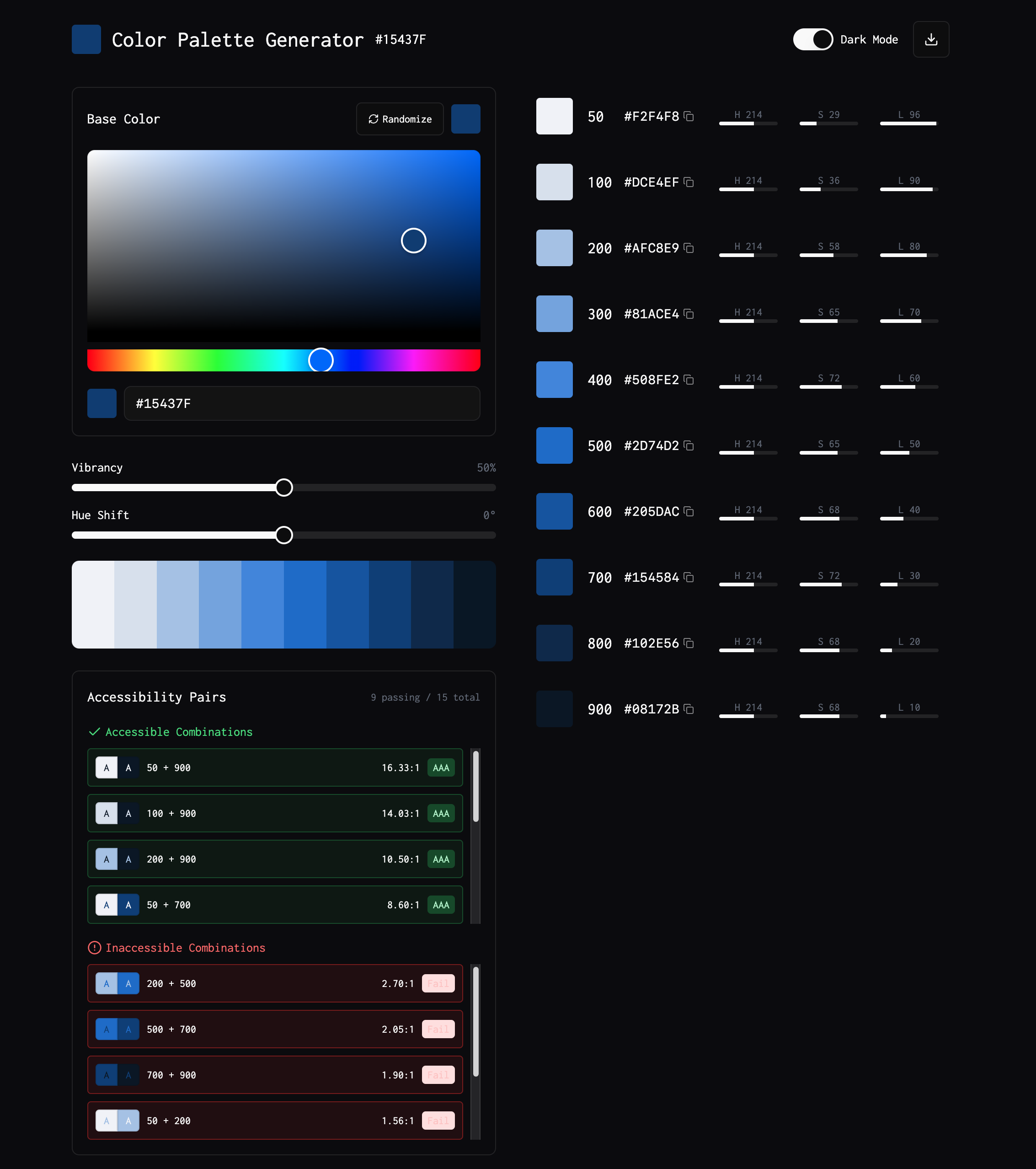 v0 - Color Palette Generator - v0 by Vercel